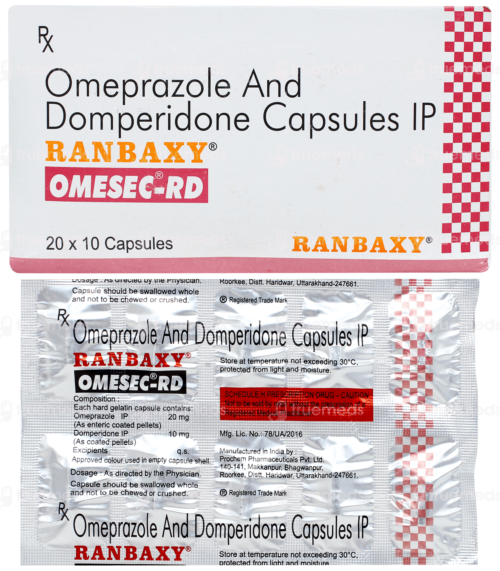 Omesec Rd 1020 Mg Capsule 10 - Uses, Side Effects, Dosage, Price | Truemeds