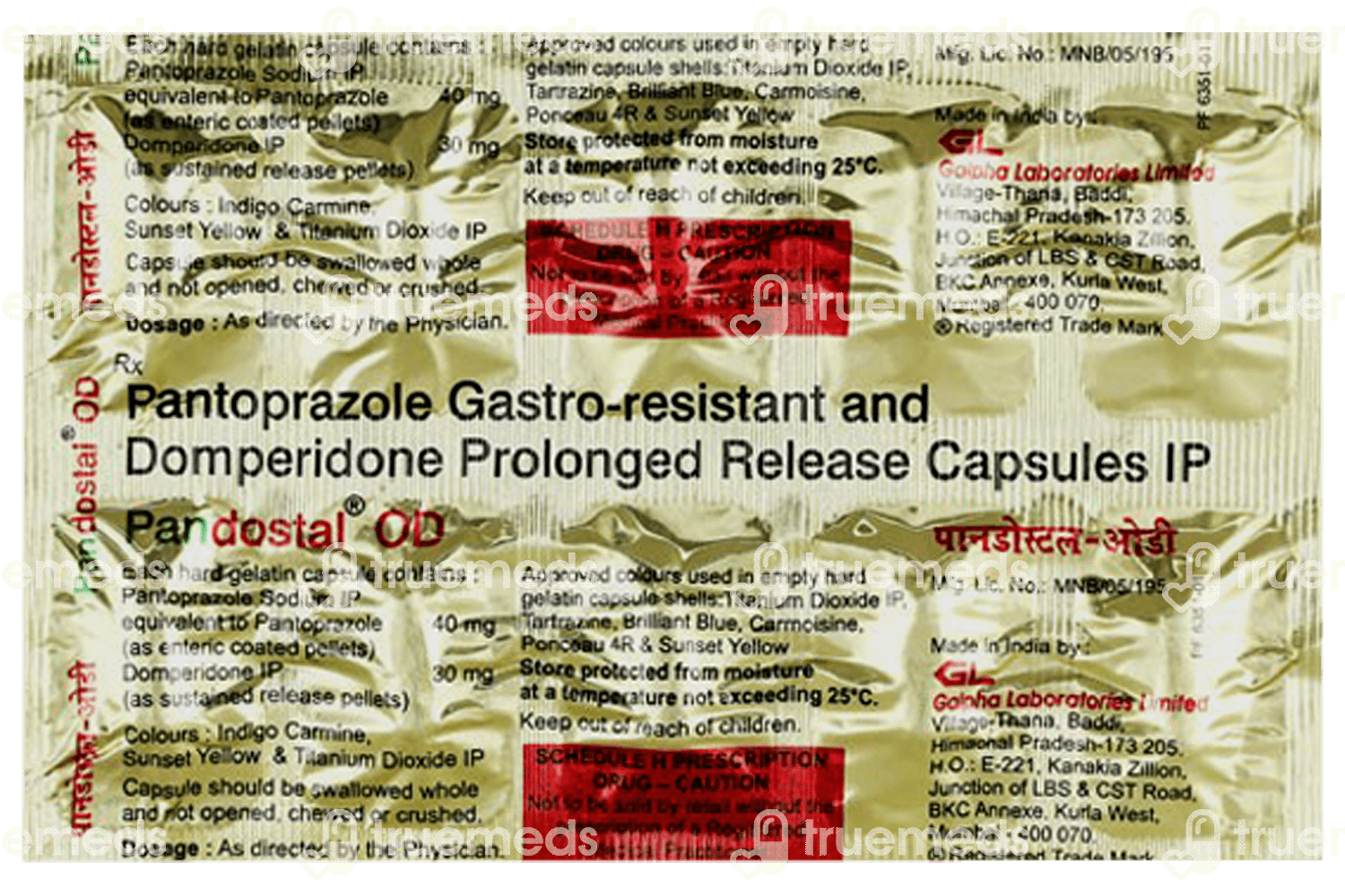 Pandostal-OD Capsule: Uses, Side Effects, Price & Substitutes