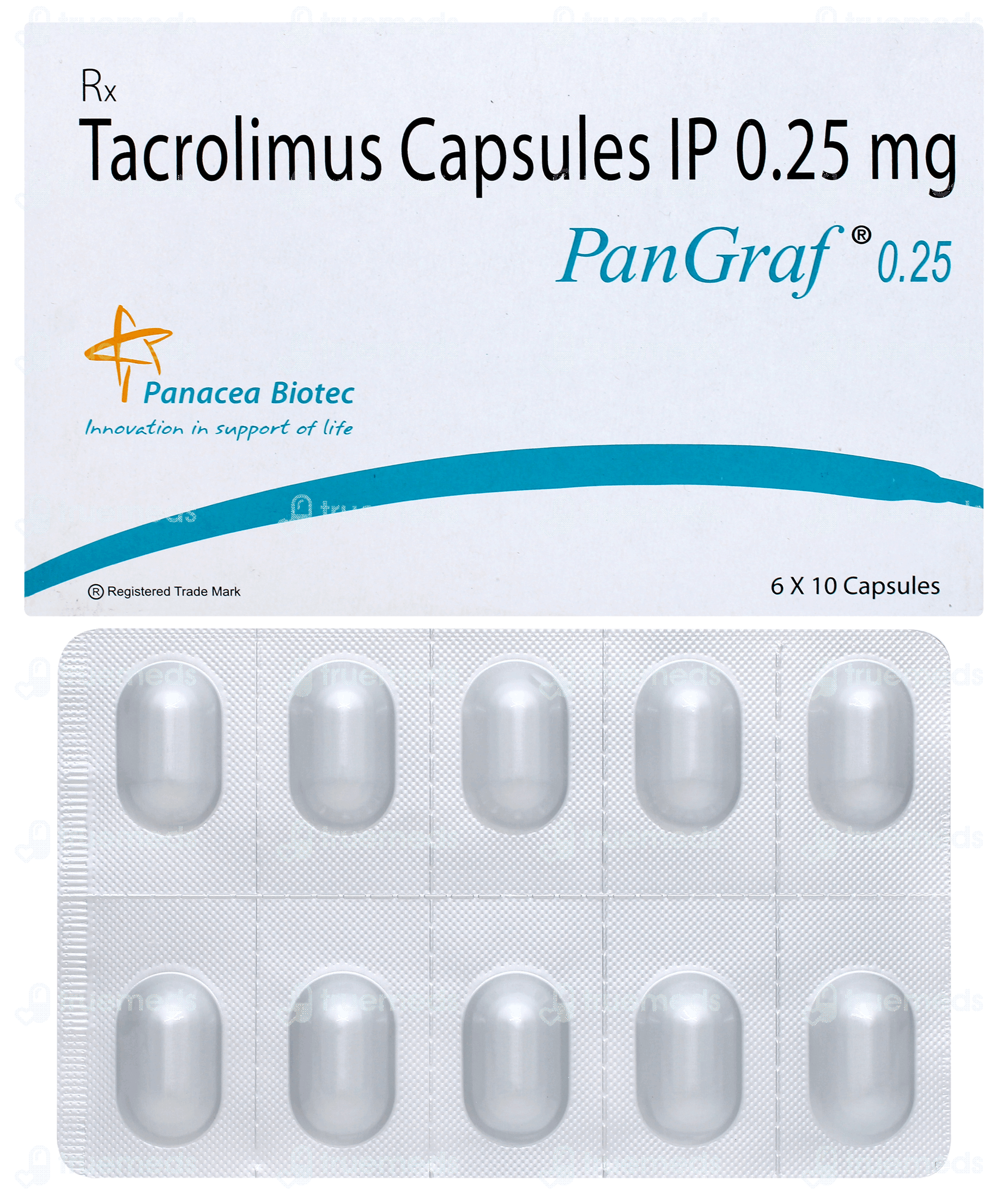 Pangraf 025 Mg Capsule 10 - Uses, Side Effects, Dosage, Price | Truemeds