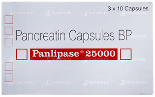 Panlipase 25000 Usp | Order Panlipase 25000 Usp Capsule Online at Truemeds