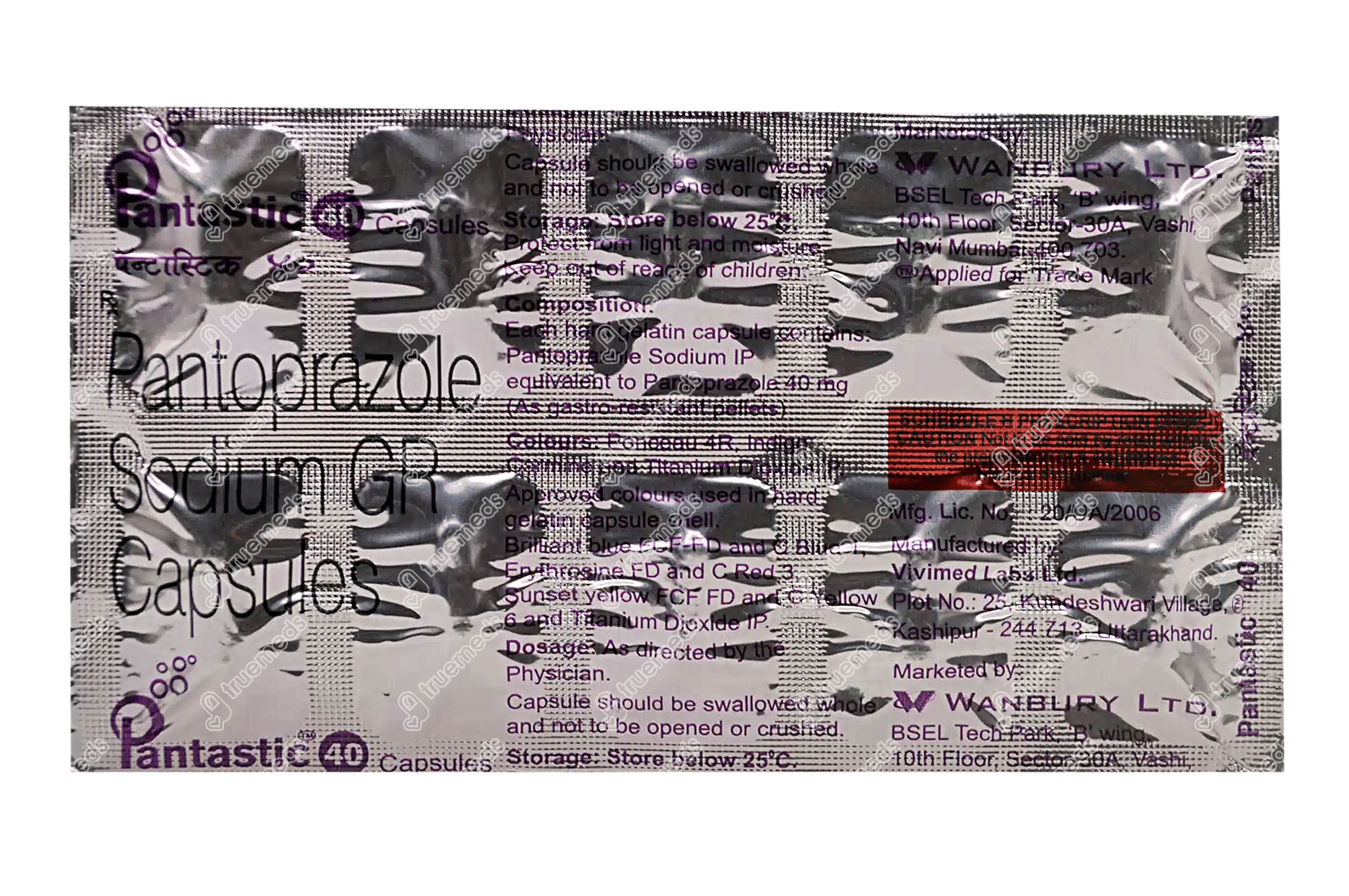 Pantastic 40 MG | Order Pantastic 40 MG Capsule Online at Truemeds