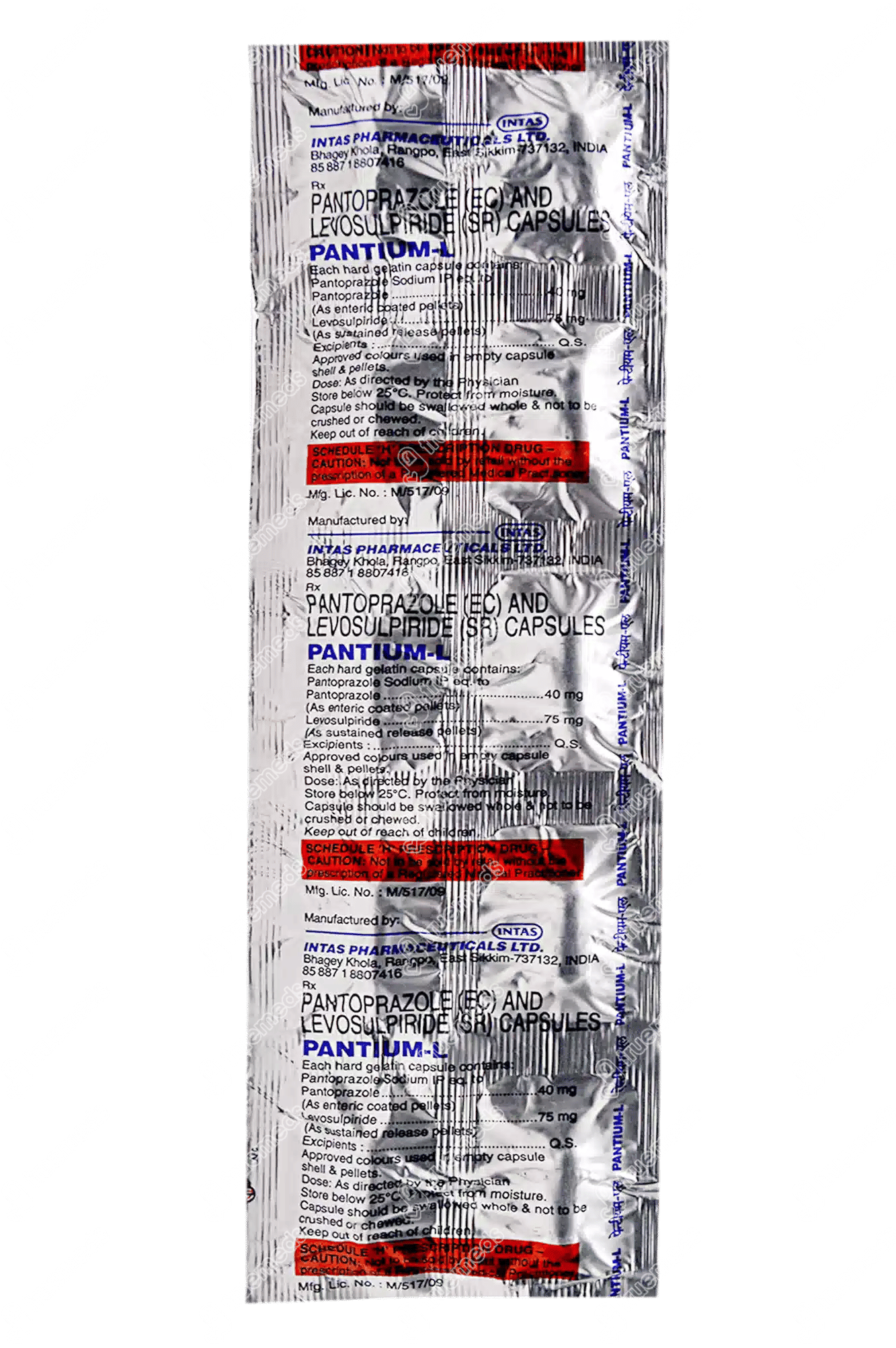 Pantium L 75/40 MG | Order Pantium L 75/40 MG Capsule Sr Online at Truemeds