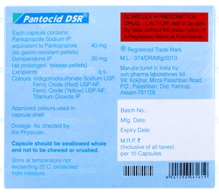Pantocid Dsr Capsule: Uses, Side Effects, Price & Substitutes