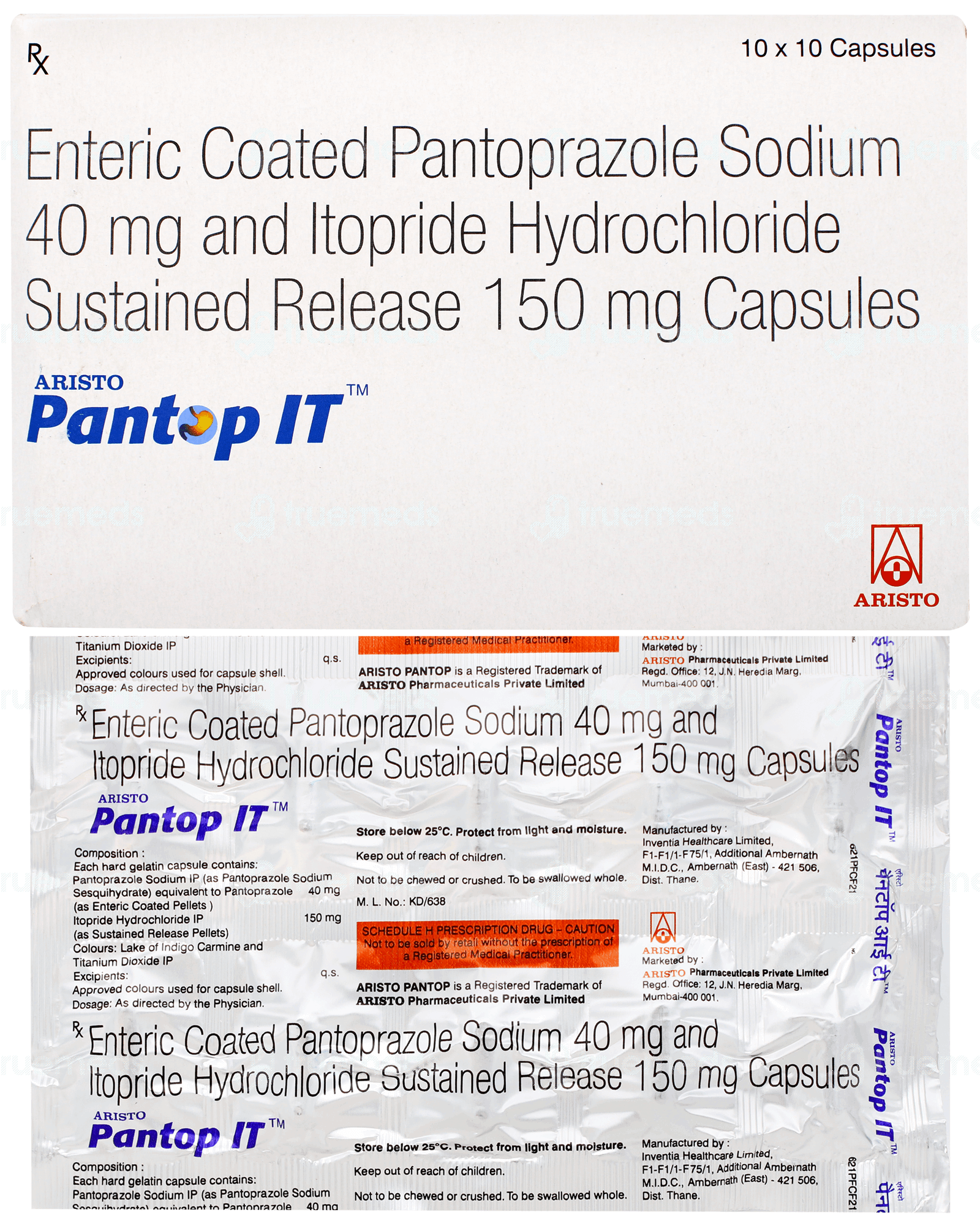 Pantop It 40/150 MG | Order Pantop It 40/150 MG Capsule Sr Online at ...
