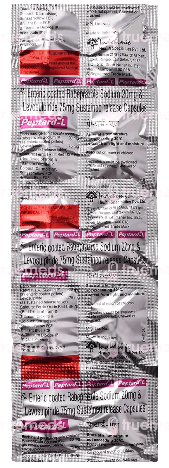 Peptard L 20 MG | Order Peptard L 20 MG Capsule Online at Truemeds