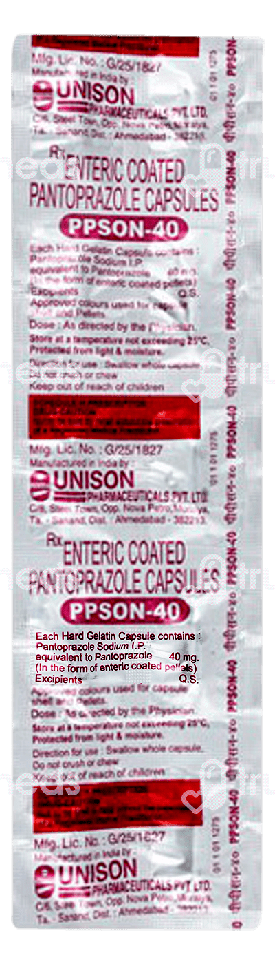 Ppson 40 MG | Order Ppson 40 MG Capsule Online at Truemeds