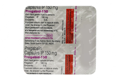 Pregabid 150 MG Capsule 10 - Uses, Side Effects, Dosage, Price | Truemeds
