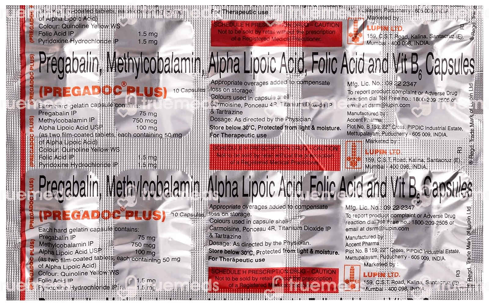 Pregadoc Plus 75 Mg750 Mcg Capsule 10 - Uses, Side Effects, Dosage ...