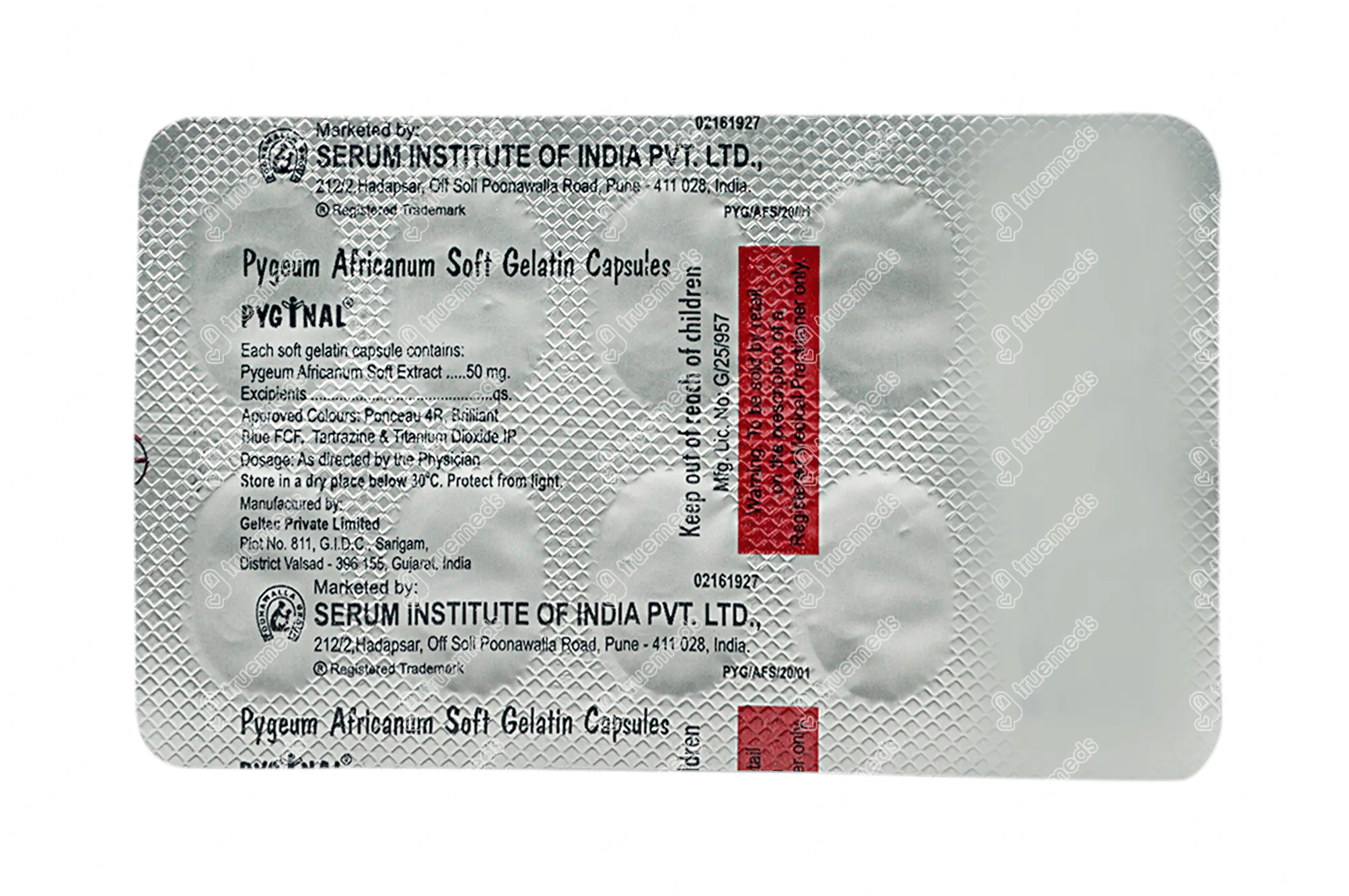 Pyginal 50 MG Capsule 10 - Uses, Side Effects, Dosage, Price | Truemeds
