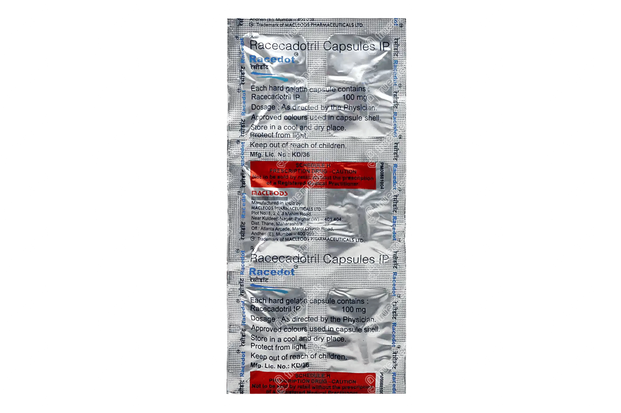 Racedot 100 MG | Order Racedot 100 MG Capsule Online at Truemeds