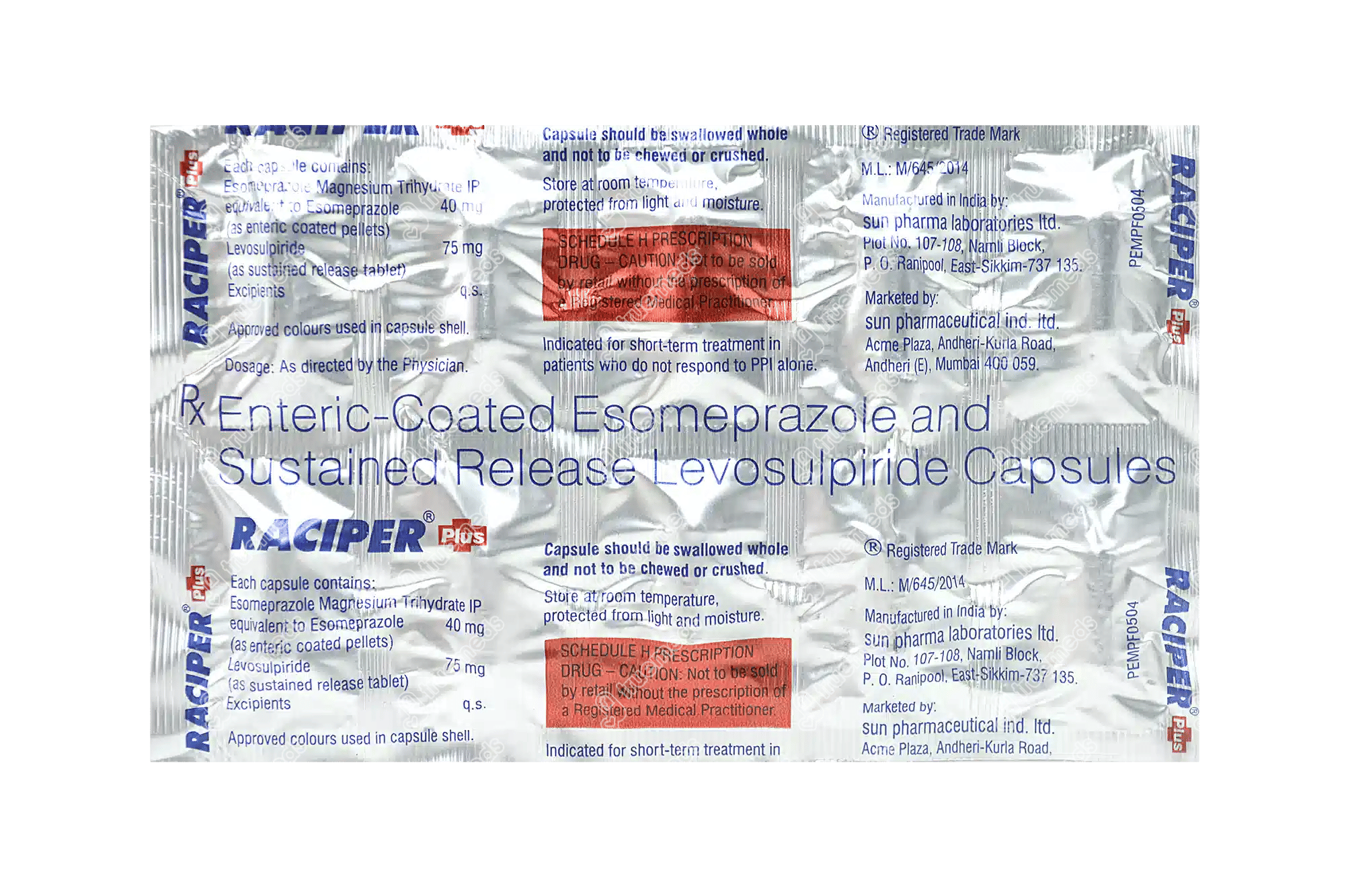 Raciper Plus 75/40 MG | Order Raciper Plus 75/40 MG Capsule Sr Online ...