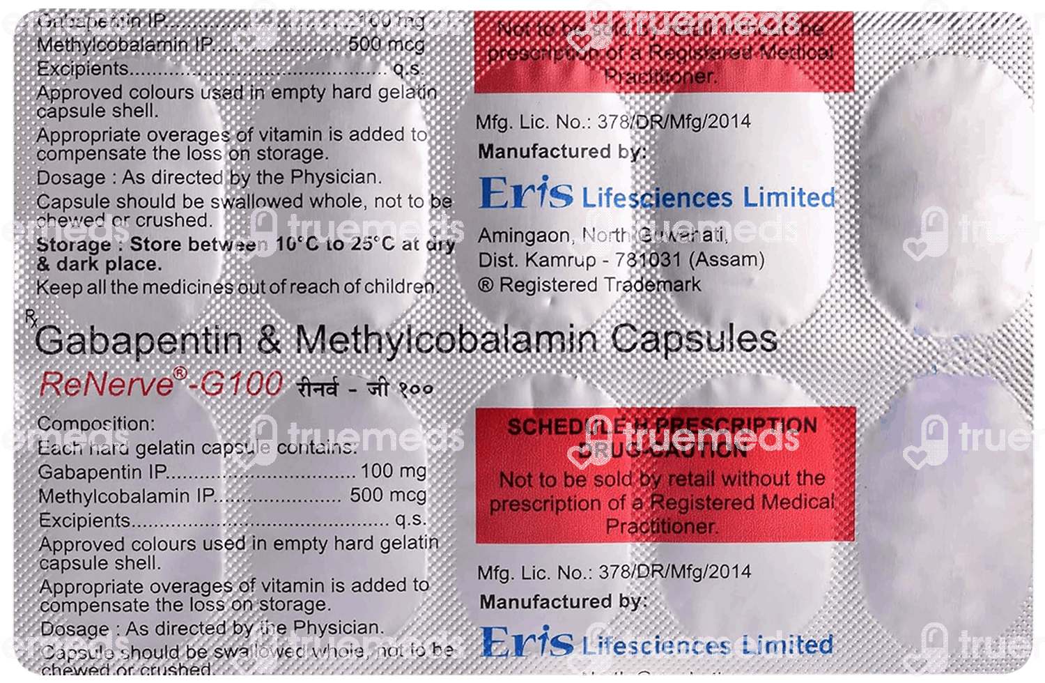 Renerve G 100 Mg/500mcg | Order Renerve G 100 Mg/500mcg Capsule Online ...