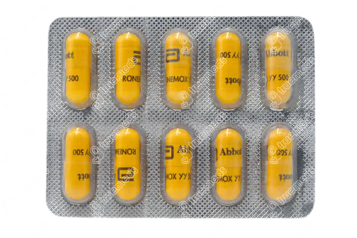 Ronemox Yy 500 Capsule 10: Uses, Side Effects, Price & Substitutes