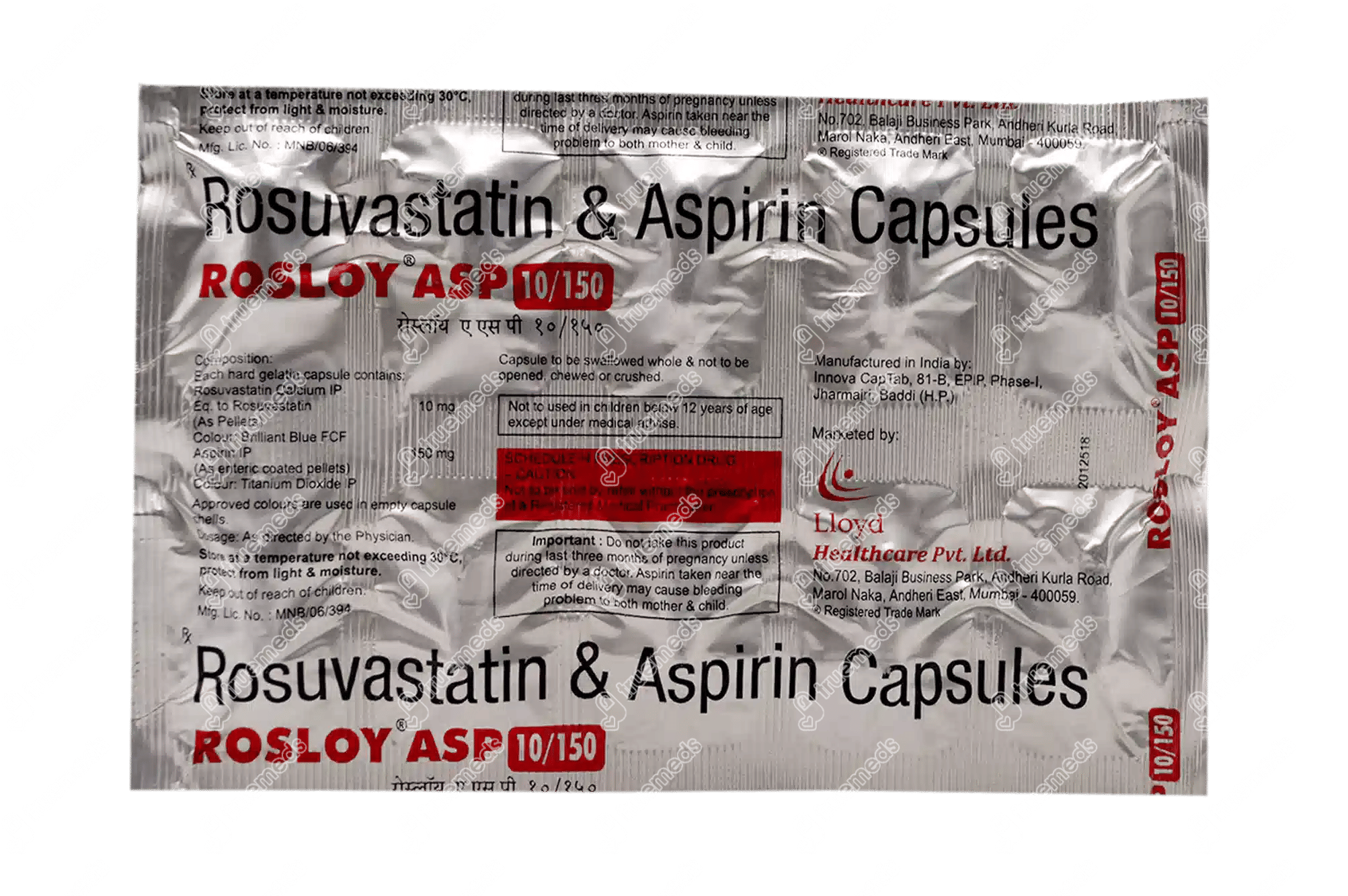 Rosloy Asp 10/150 MG | Order Rosloy Asp 10/150 MG Capsule Online at ...