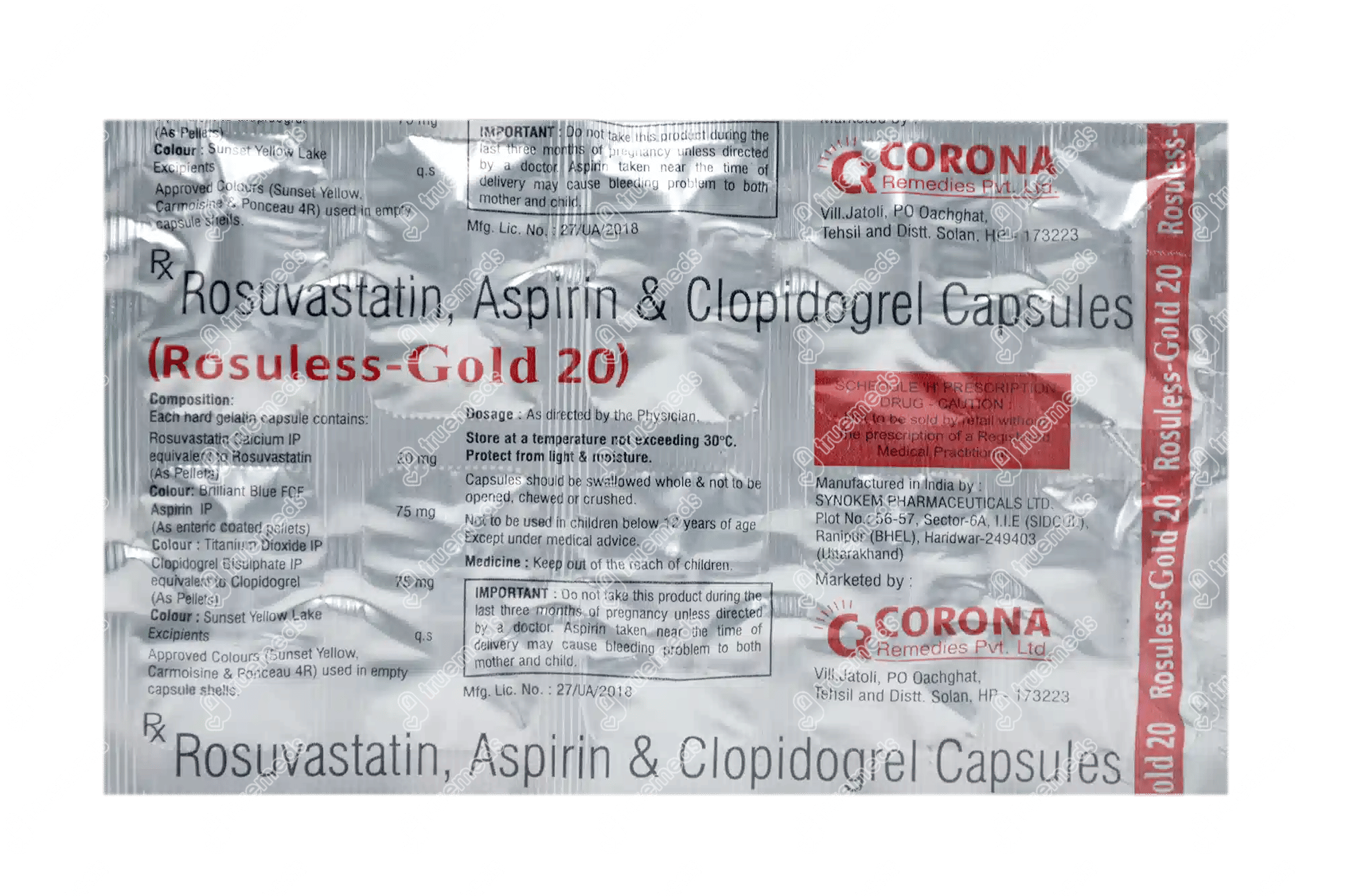 Rosuless Gold 20 Capsule: Uses, Side Effects, Price & Substitutes