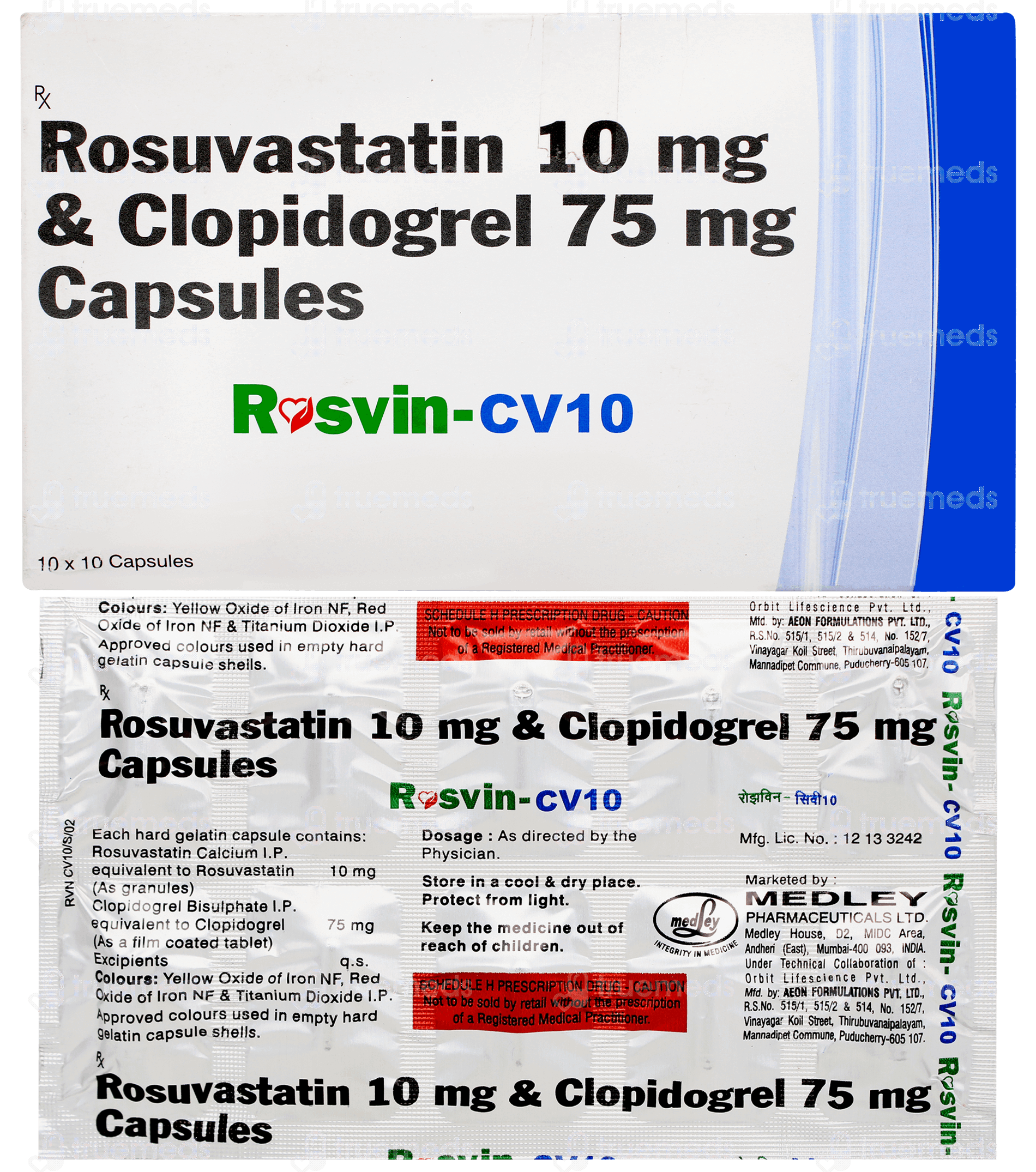 Rosvin Cv 10 Capsule 10: Uses, Side Effects, Price & Substitutes
