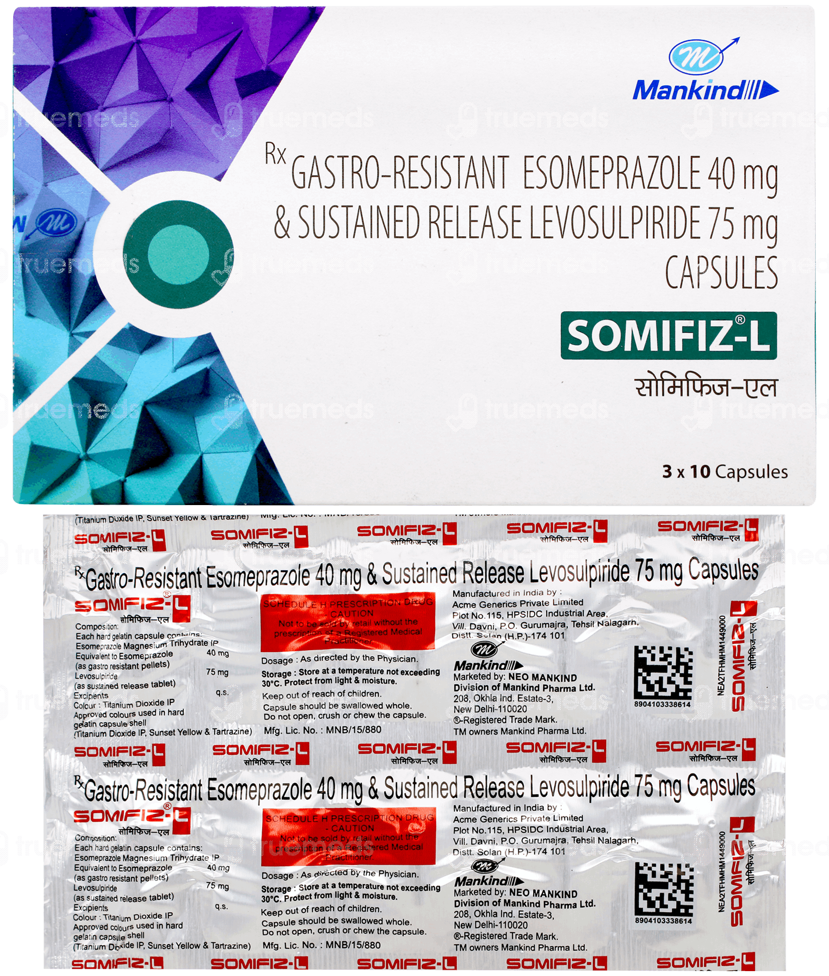 Somifiz L 75/40 MG | Order Somifiz L 75/40 MG Capsule Sr Online at Truemeds