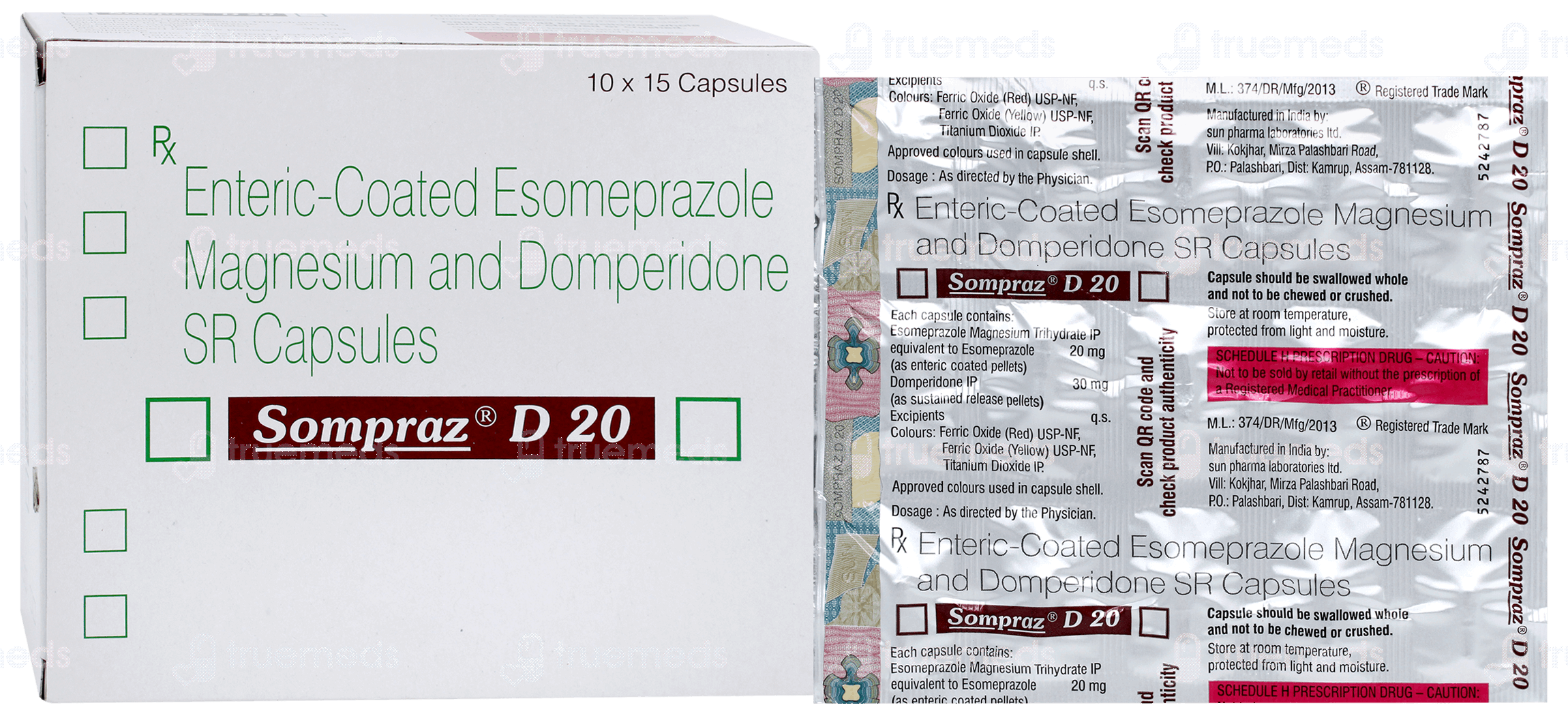 Sompraz D capsule | Order Sompraz D 30/20 MG Capsule Online at Truemeds