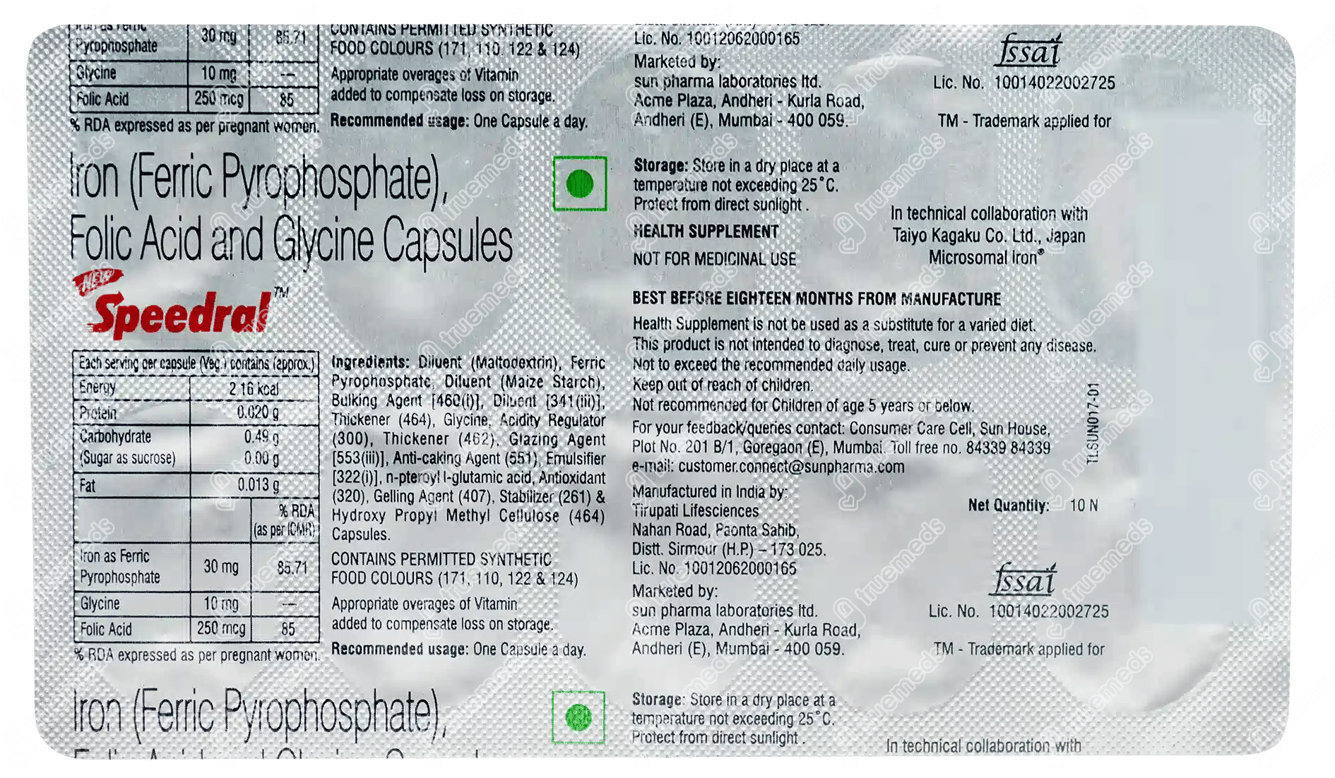 Buy New Speedral Capsule Online: Combat Iron Deficiency