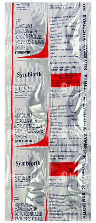 Symbiotik 250 Mg250mg60m Capsule 6 - Uses, Side Effects, Dosage, Price ...