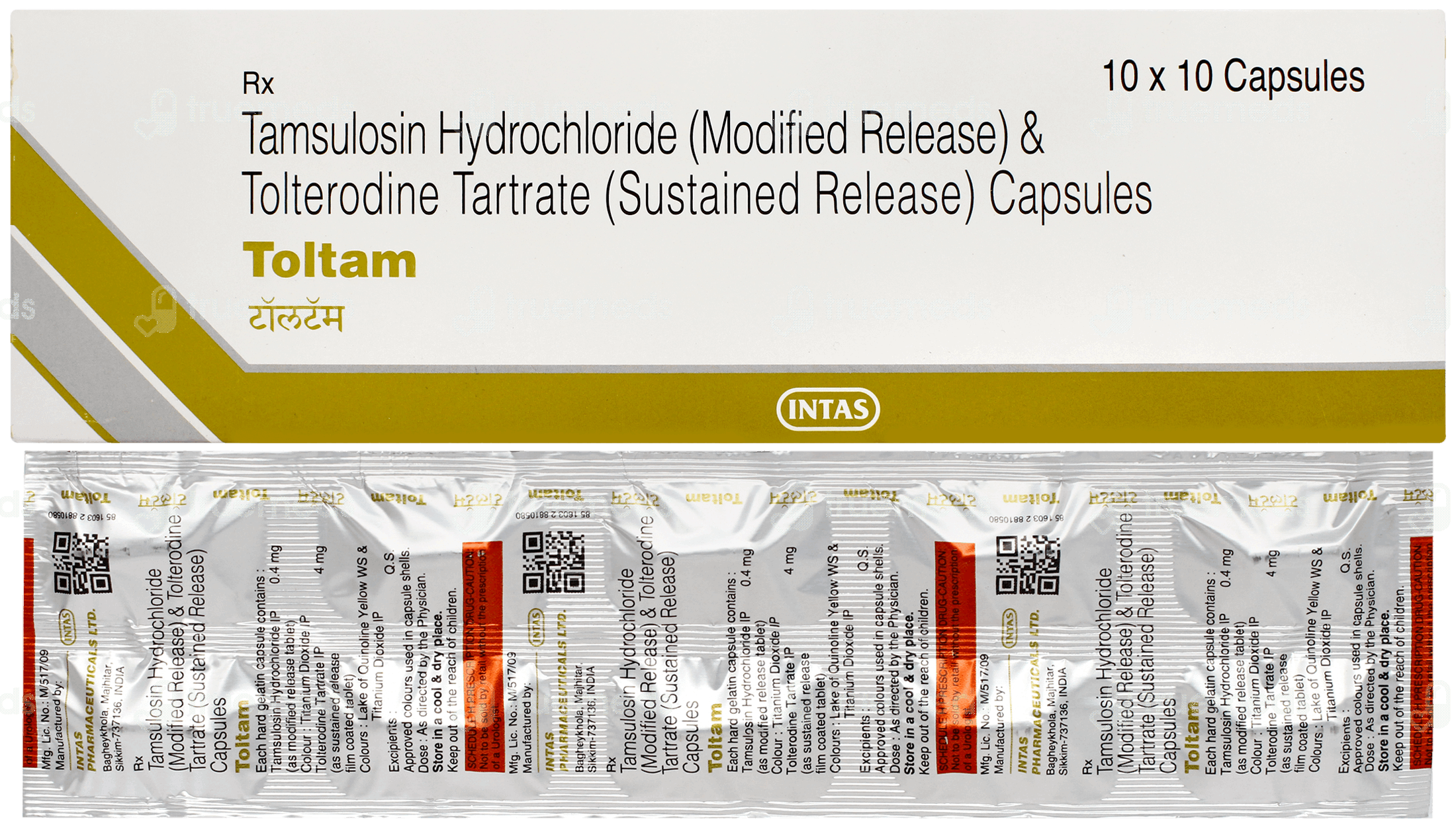Toltam 0.4/4 MG | Order Toltam 0.4/4 MG Capsule Sr Online at Truemeds