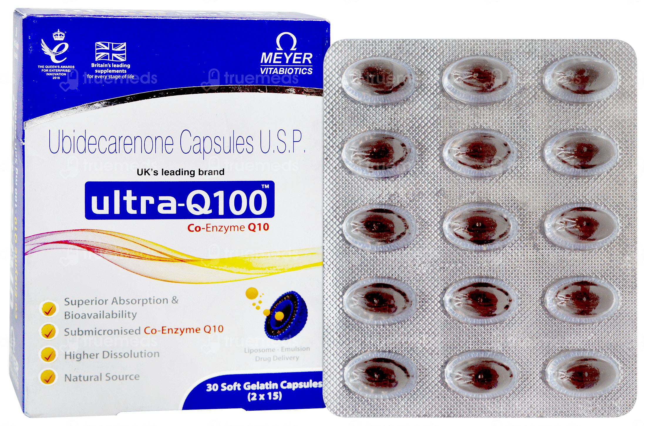 Ultra Q 100 Mg Capsule 15 - Uses, Side Effects, Dosage, Price | Truemeds