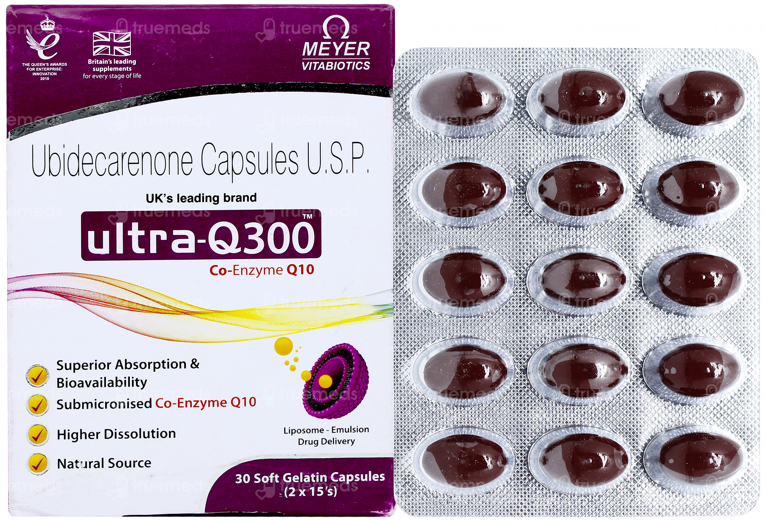 Ultra Q 300 Mg Capsule 15 - Uses, Side Effects, Dosage, Price | Truemeds