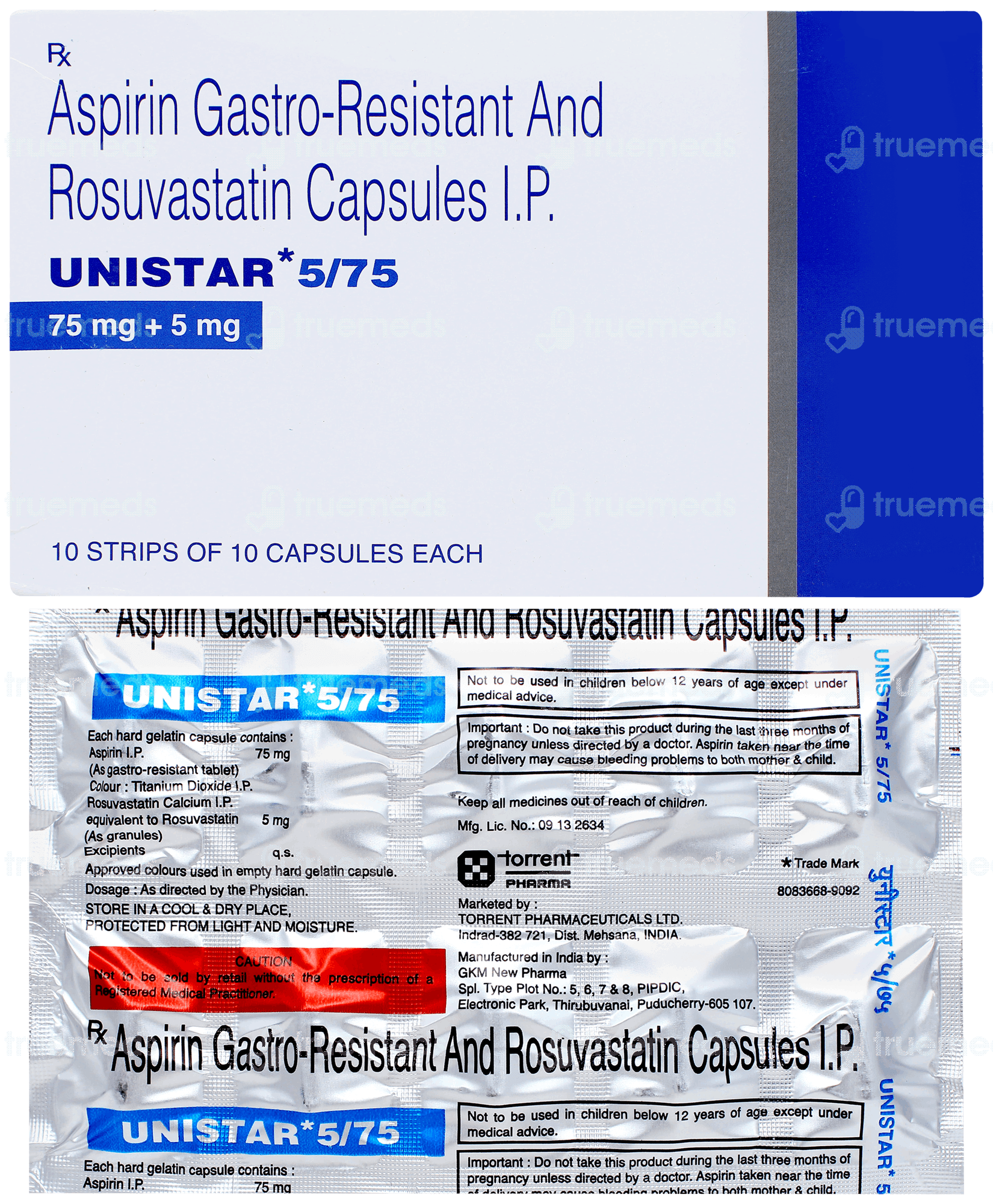 Unistar 5/75 Capsule 10: Uses, Side Effects, Price & Substitutes