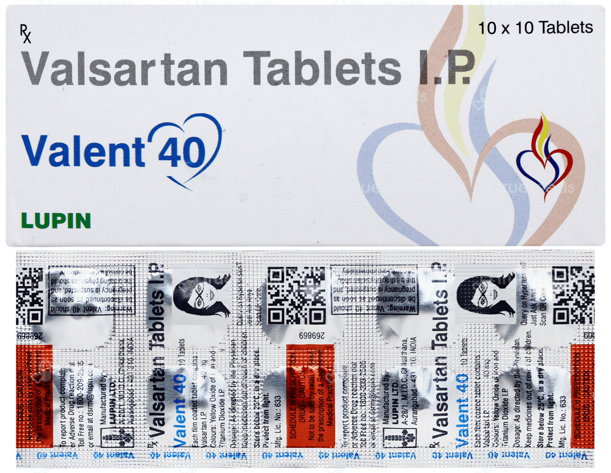 Valent 40 Mg Tablet 10 - Uses, Side Effects, Dosage, Price | Truemeds