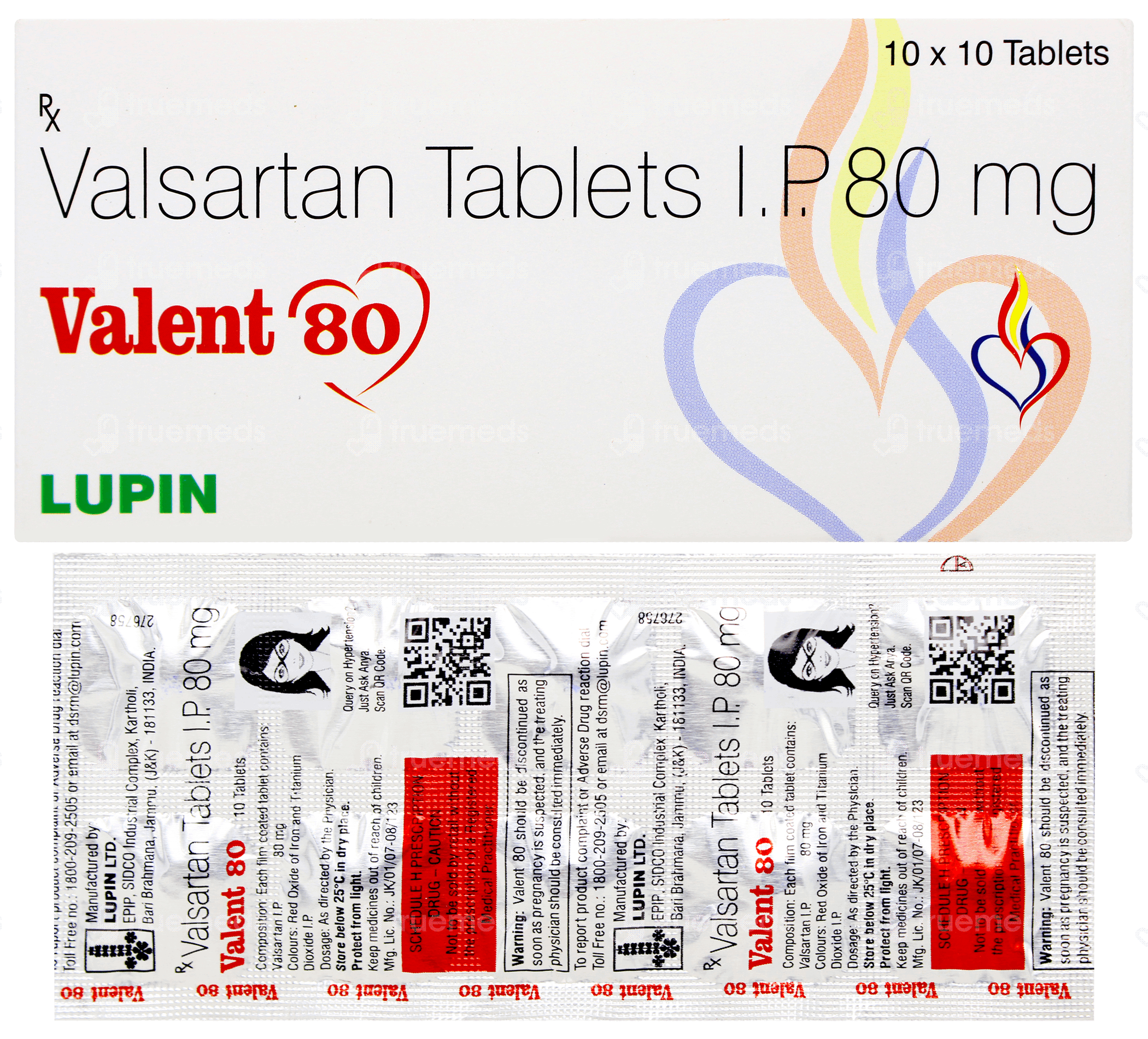 Valent 80 MG | Order Valent 80 MG Tablet Online at Truemeds