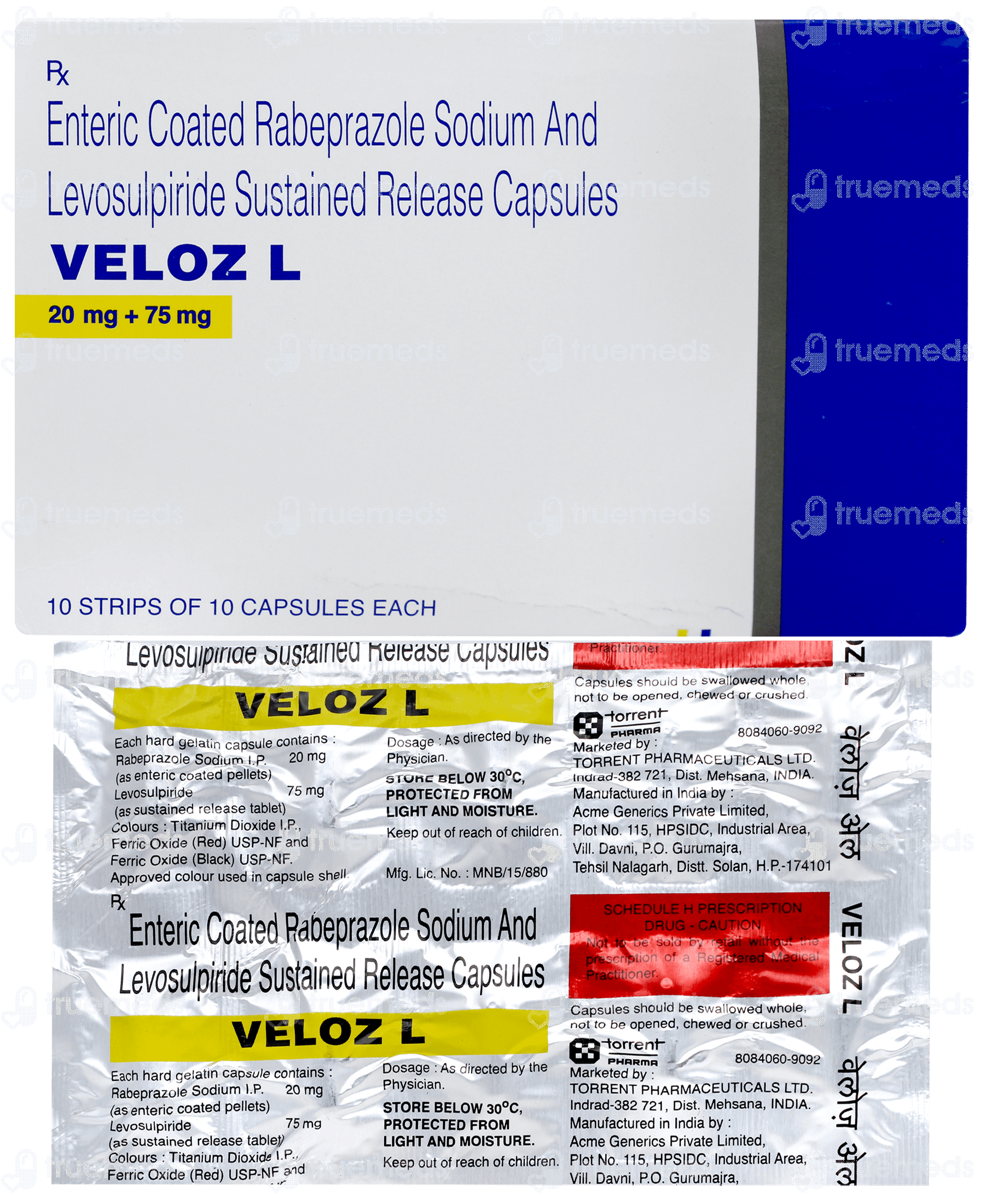 Veloz L Capsule 10: Uses, Side Effects, Price & Substitutes
