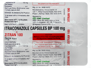 Zitran 100 Mg Capsule 7 - Uses, Side Effects, Dosage, Price | Truemeds