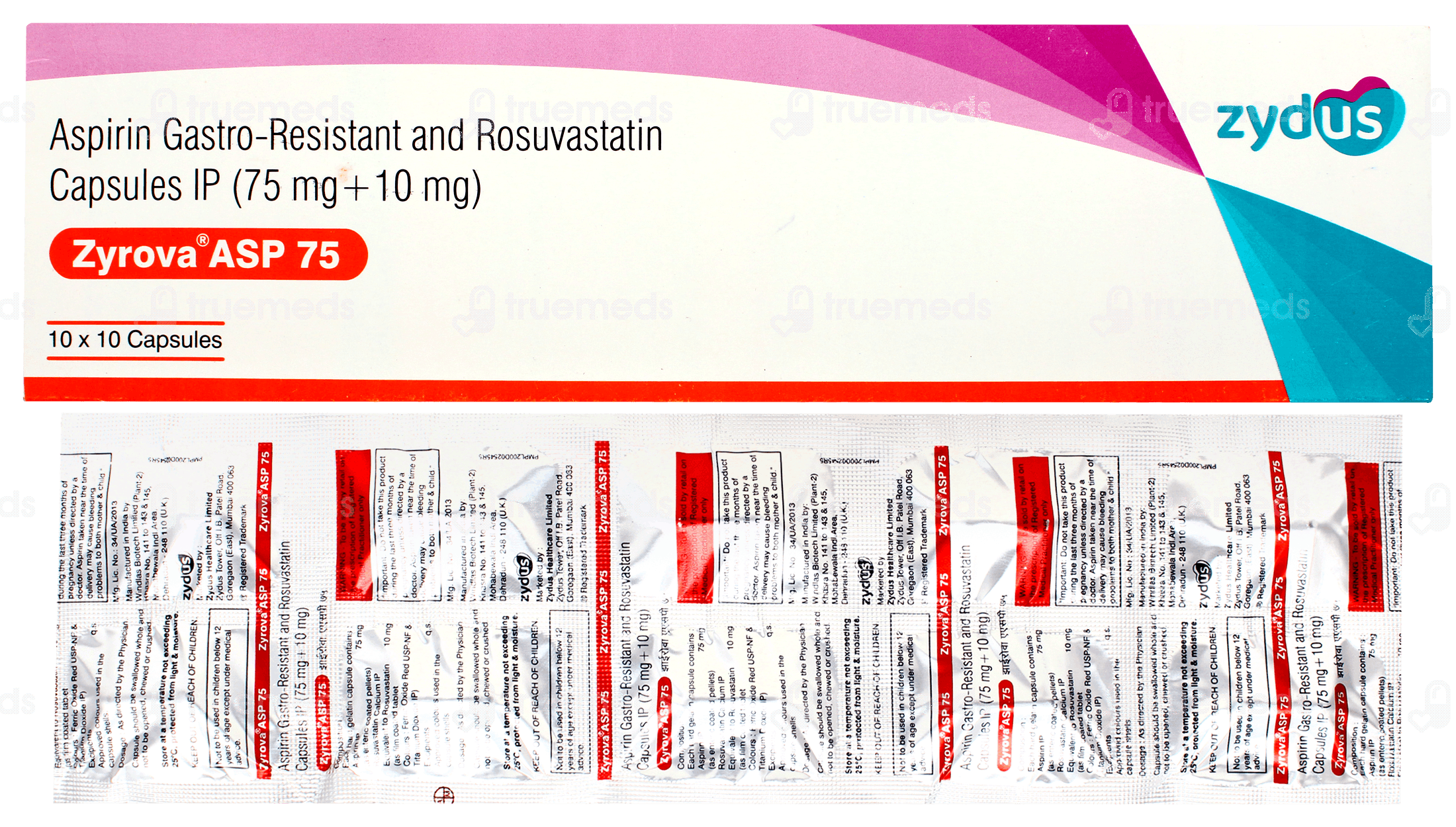 Zyrova Asp 10/75 MG | Order Zyrova Asp 10/75 MG Capsule Online at Truemeds