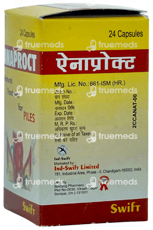 Anaproct Capsule 24 - Uses, Side Effects, Dosage, Price | Truemeds