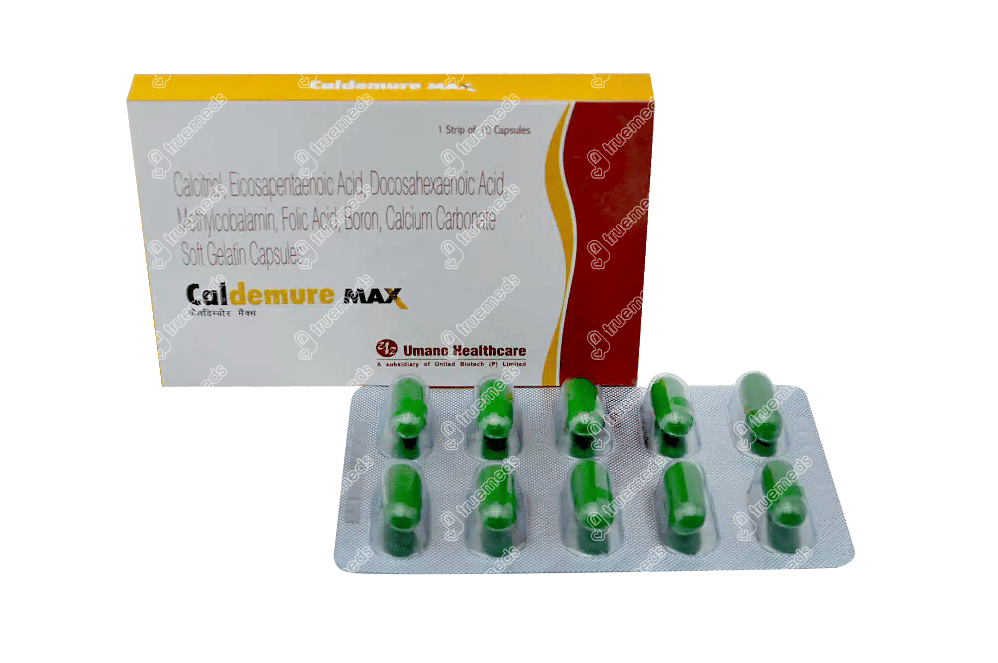 Caldemure Max Capsule 10 - Uses, Side Effects, Dosage, Price | Truemeds