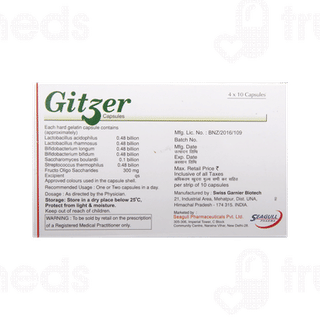 Gitzer Capsule 10 - Uses, Side Effects, Dosage, Price | Truemeds