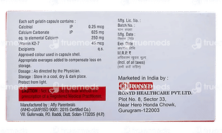 Goldcal K27 Softgel Capsule 10 - Uses, Side Effects, Dosage, Price ...