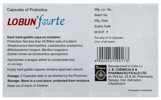 Lobun Forte Capsule - Uses, Side Effects, Dosage, Price | Truemeds