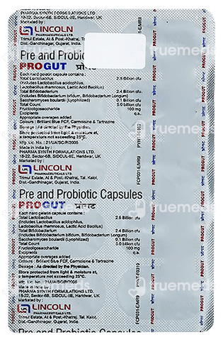 Progut Capsule 10 - Uses, Side Effects, Dosage, Price | Truemeds