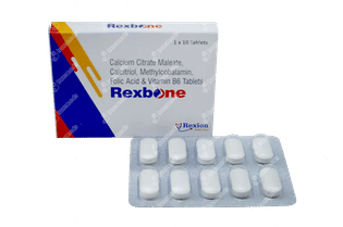 Rexbone Tablet 10 - Uses, Side Effects, Dosage, Price | Truemeds