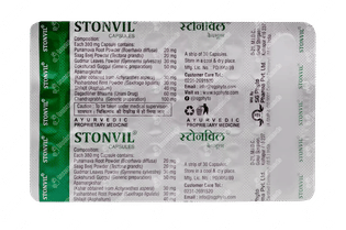 Stonvil Capsule 30 - Uses, Side Effects, Dosage, Price | Truemeds
