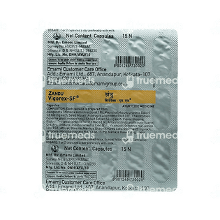 Zandu Vigorex Sf Capsule 15 - Uses, Side Effects, Dosage, Price | Truemeds