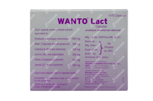 WANTO LACT CAPSULE 10 - Uses, Side Effects, Dosage, Price | Truemeds