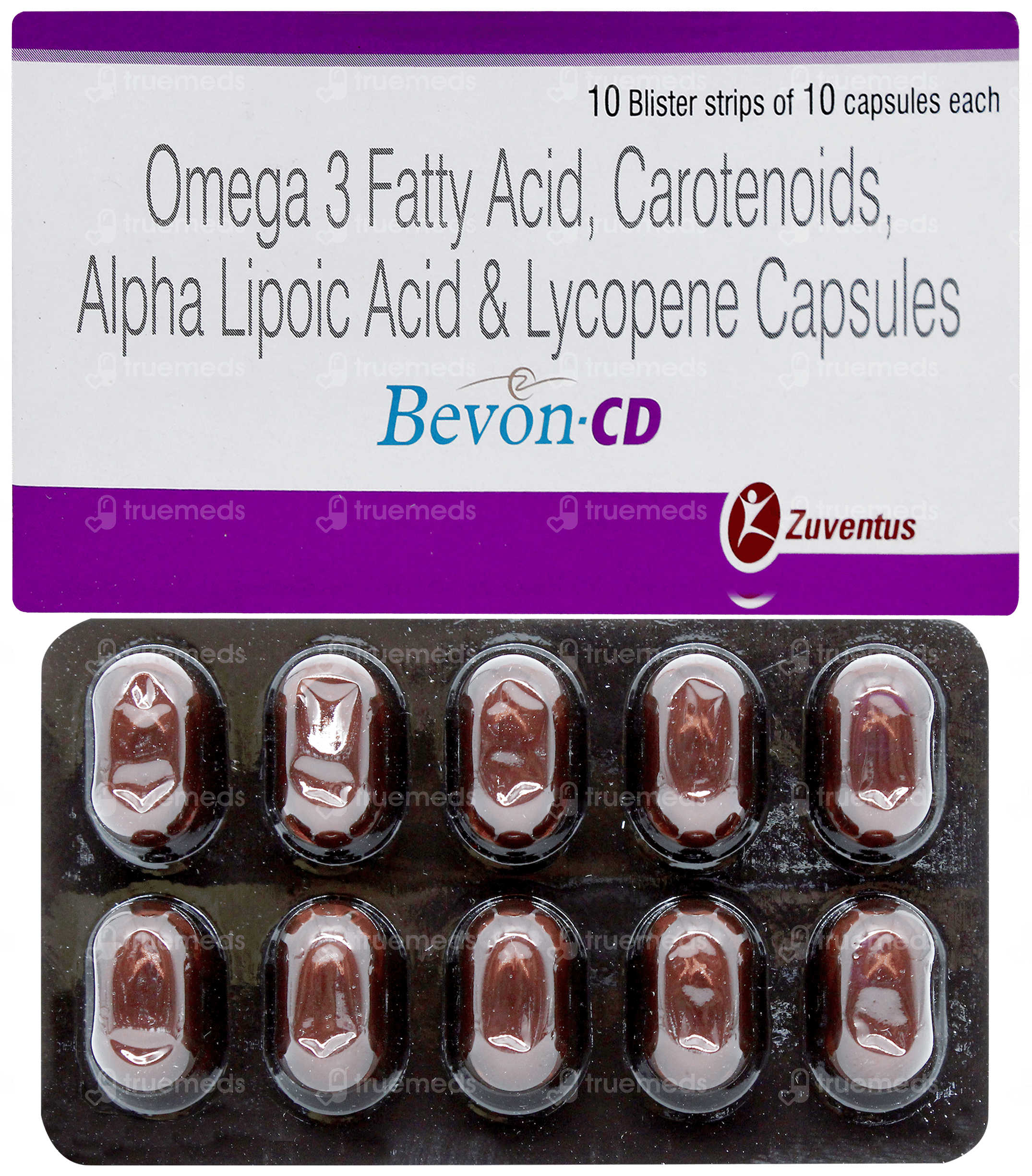 Bevon Cd Capsule 10 - उपयोग, साइड इफेक्ट्स, खुराक, कीमत | Truemeds