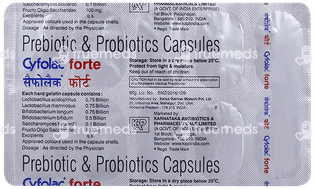 Cyfolac Forte Capsule 10 - Uses, Side Effects, Dosage, Price | Truemeds