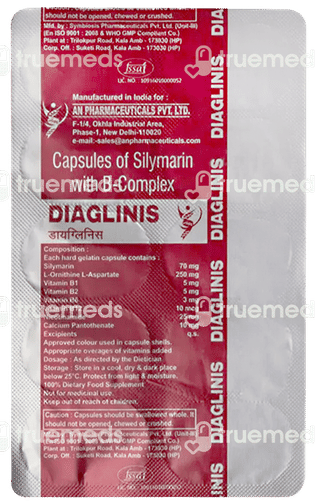 Diaglinis Capsule 10 - Uses, Side Effects, Dosage, Price | Truemeds