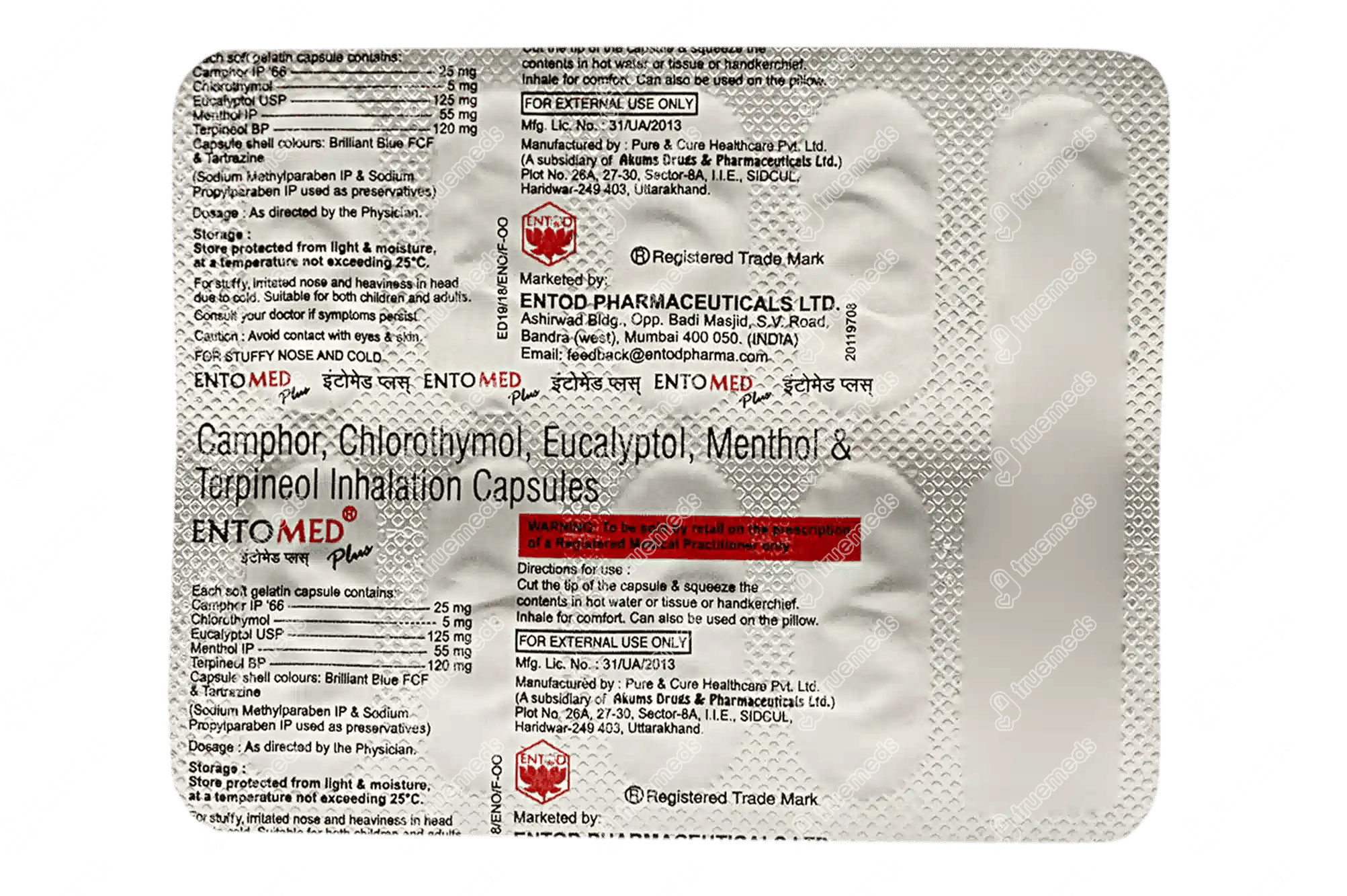Entomed Plus | Order Entomed Plus Capsule Online at Truemeds