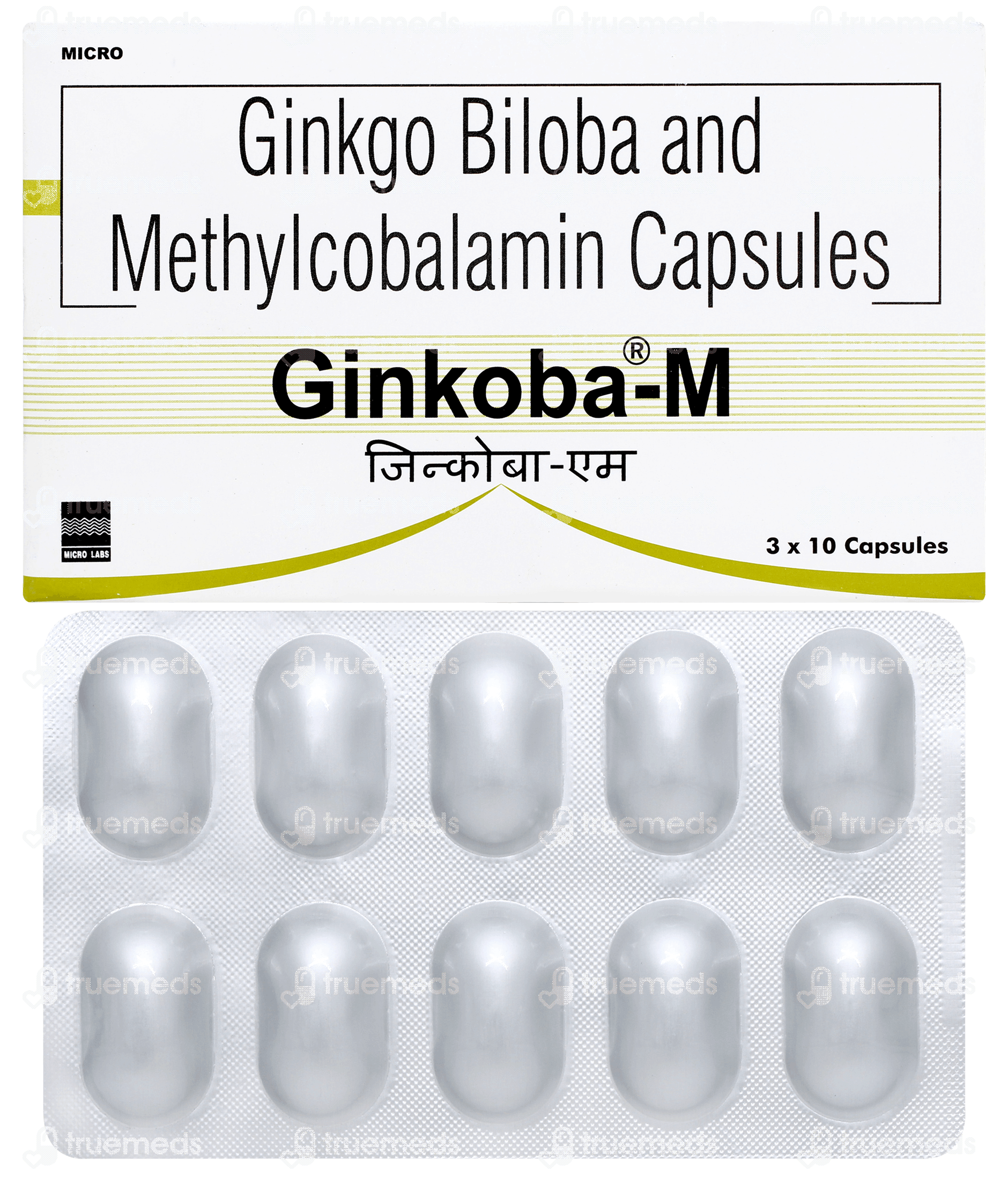 Ginkoba M Capsule 10 - Uses, Side Effects, Dosage, Price | Truemeds