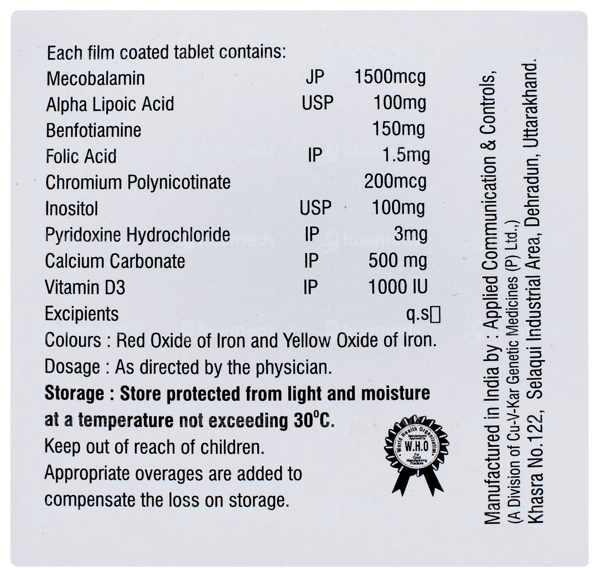 Nervofit Cd3 | Order Nervofit Cd3 Tablet Online at Truemeds