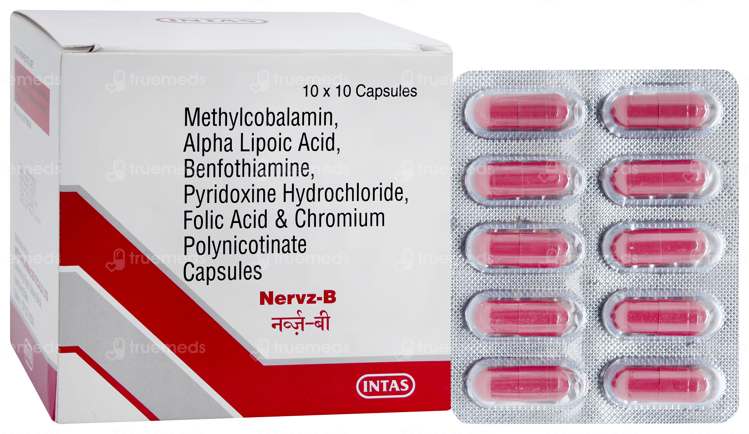Nervz B Capsule 10 - Uses, Side Effects, Dosage, Price | Truemeds